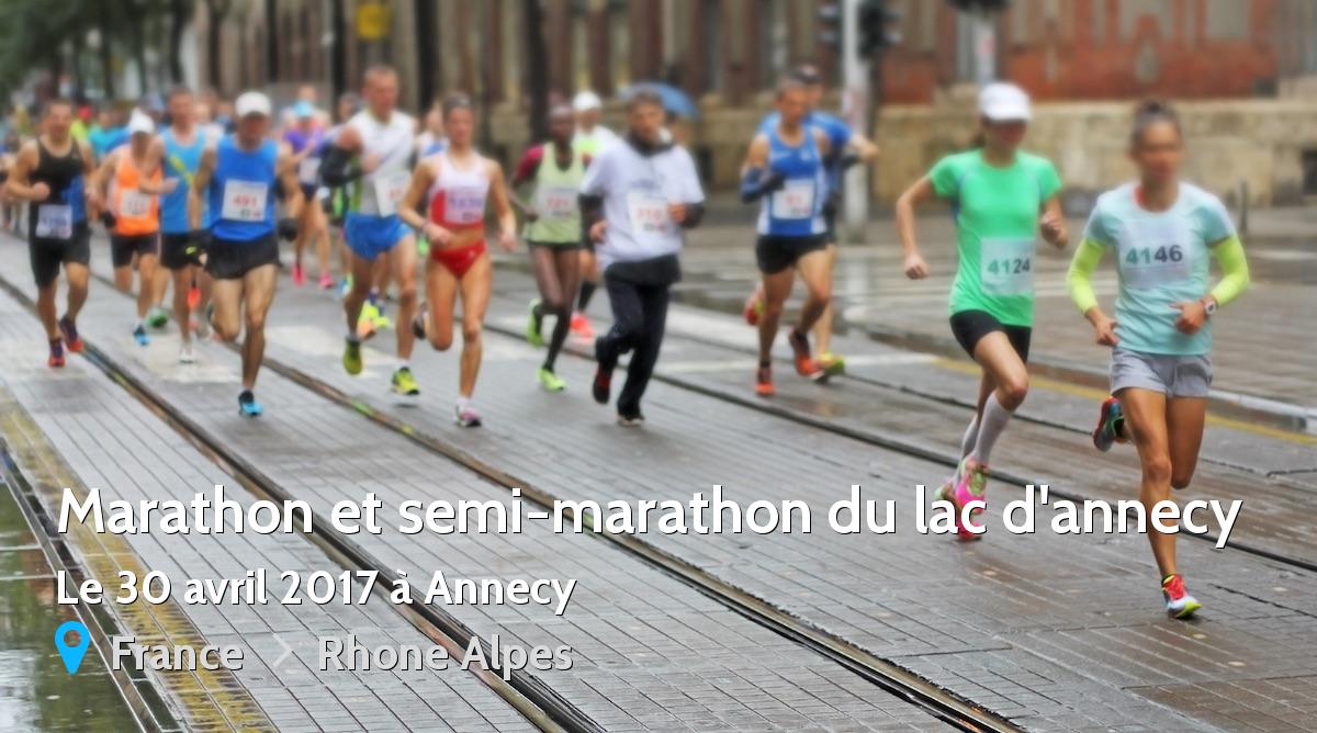 Marathon et semi-marathon du lac d'annecy 2017 ⇒ Résultats